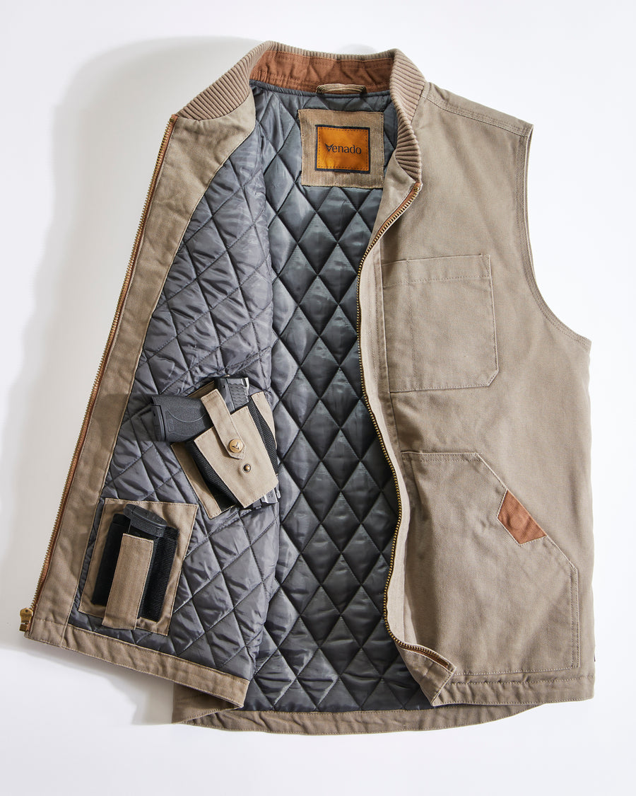 Concealed Carry Canvas Vest – Venado
