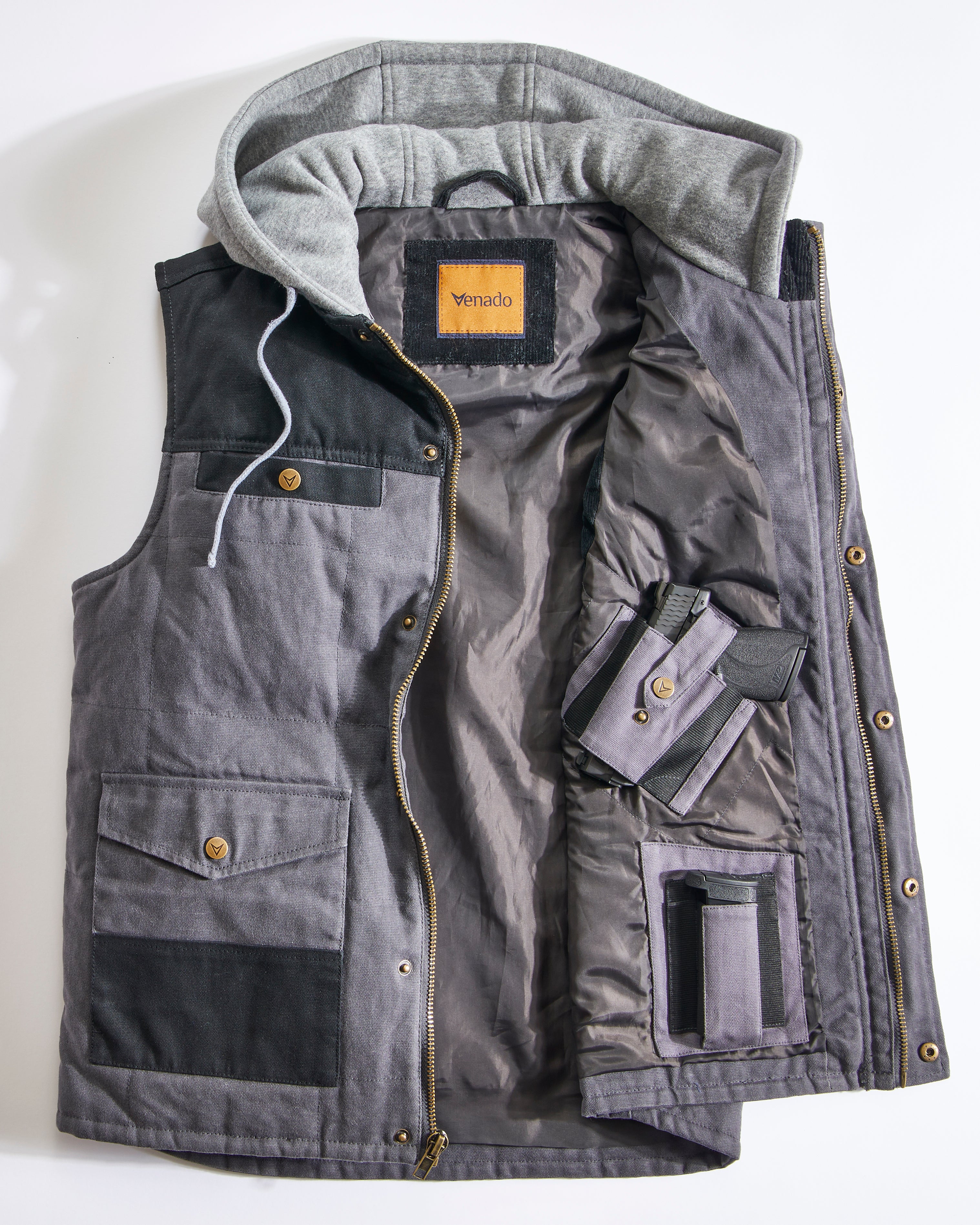 Defender Concealed Carry Waxed Canvas Vest – Venado