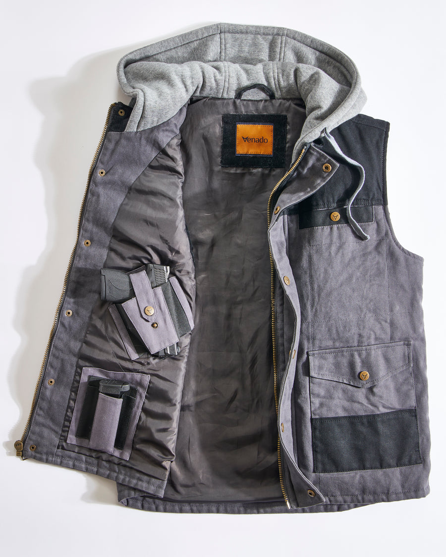 Defender Concealed Carry Waxed Canvas Vest – Venado