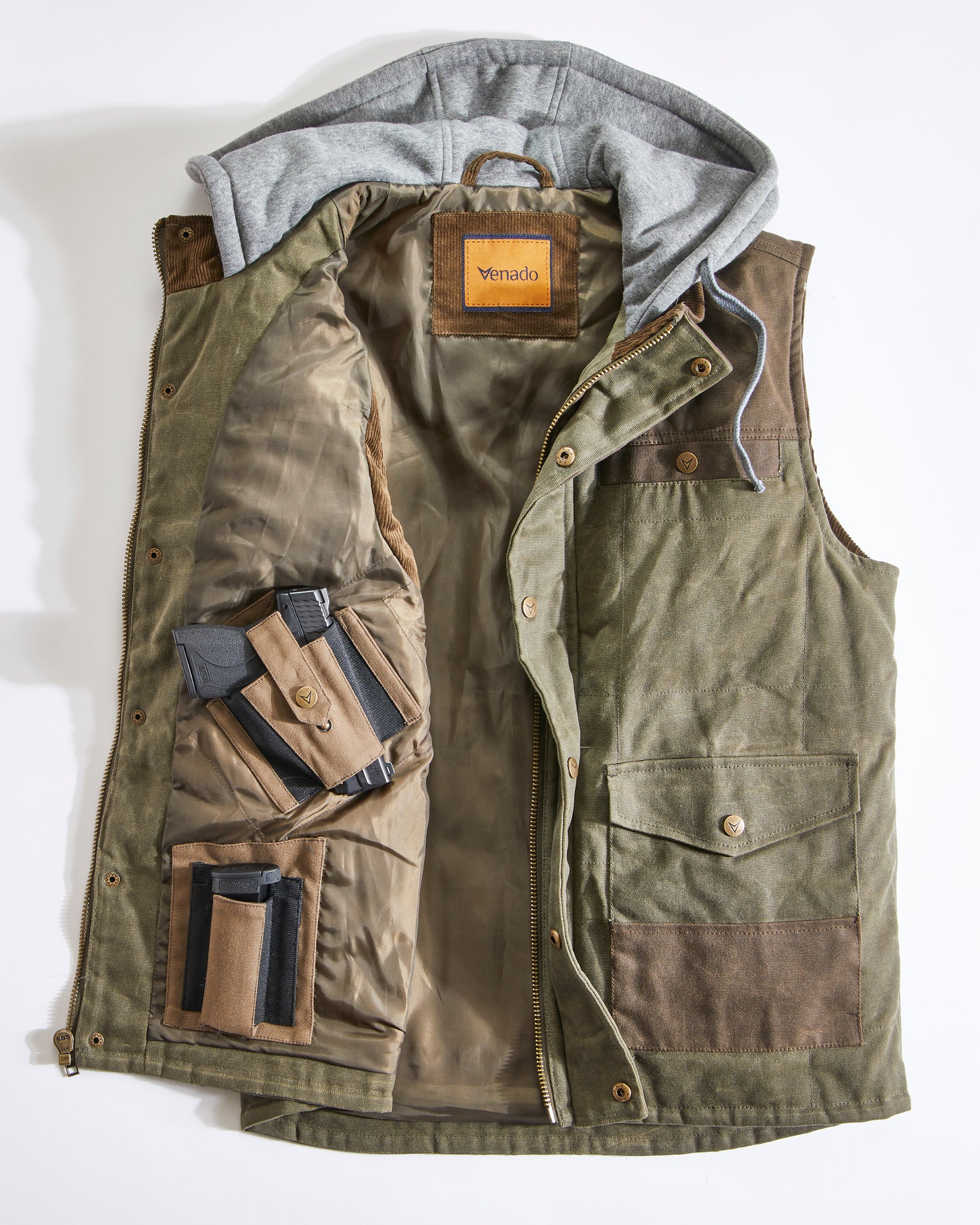 Defender Concealed Carry Waxed Canvas Vest – Venado