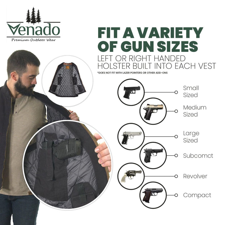 Concealed Carry Canvas Vest – Venado